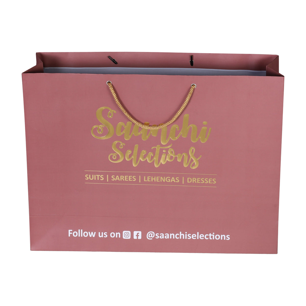 Elegant Embossed Paper Bags – yessirbags.in